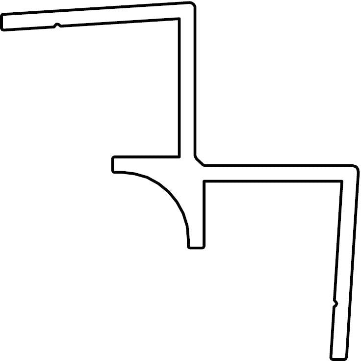 Wallboard Internal Corner PVC - 2440mm