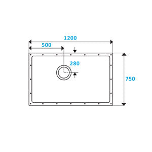 ShowerDec Wet Room Floor Former 1200mm x 750mm