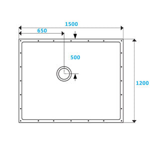 ShowerDec Wet Room Floor Former 1500mm x 1200mm